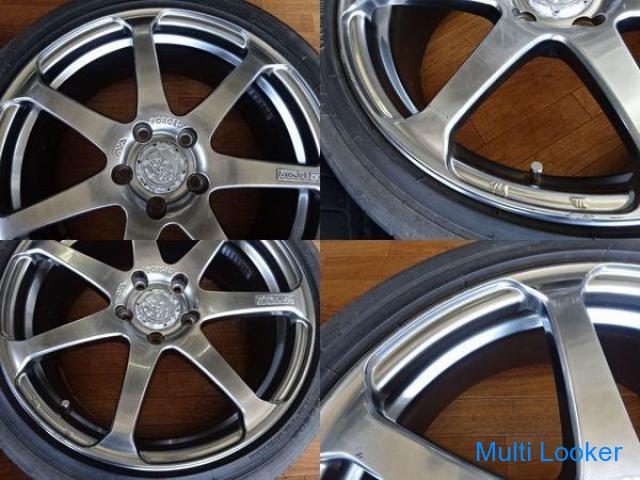 ヨコハマ AVS モデルF7 鍛造 ホイール 18インチ 7.5J +50 PCD114.3 5穴 4本 Ichikawa - multilooker