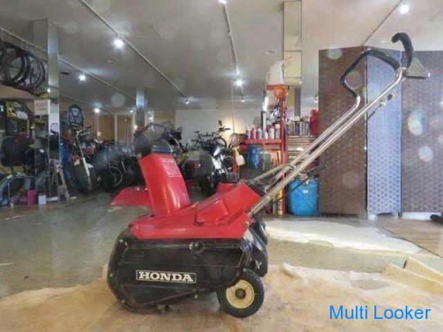 HONDA HS35 Snow Plow Actual operation! 3.5hp Handheld engine Sapporo ...