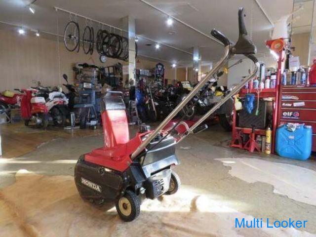 HONDA HS35 Snow Plow Actual operation! 3.5hp Handheld engine Sapporo ...