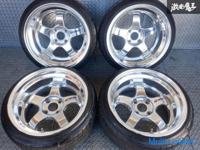 Super deep rim! WORK WORK MEISTER S1 17 inch 9J -20 9J -30 4 holes PCD ...