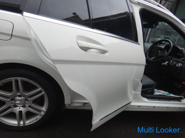 Mercedes W204 C200 etc. Wagon Right Rear Door 650U / White Kurume ...